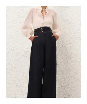 Zimmermann Rebellion Collared Blouse
