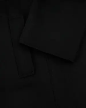 Max Mara Round Neck Coat - Black