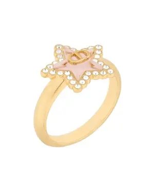 Dior Petit Cd Lucky Baroque Ring - Gold