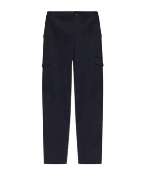Etro Pegaso Embroidered Cargo Trousers - Black
