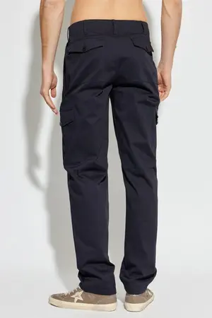 Etro Pegaso Embroidered Cargo Trousers - Black