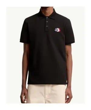 Moncler Logo Patch Short-sleeved Polo Shirt