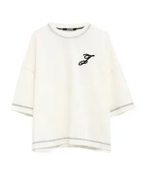 Jacquemus Contrast Stitched Round Neck T-shirt