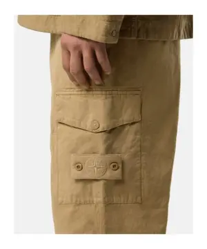 Stone Island Straight-leg Cargo Trousers - Dark Beige
