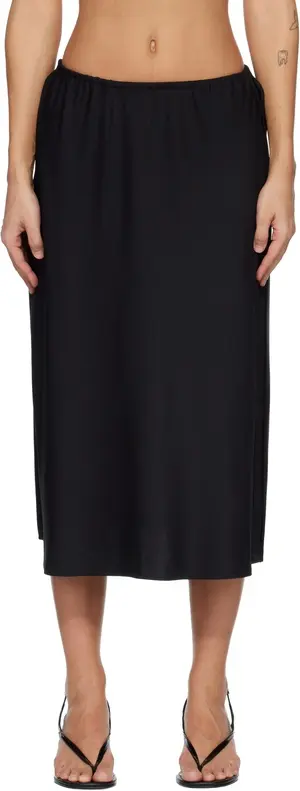LISA YANG Silk Midi Skirt