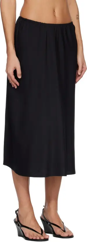 LISA YANG Silk Midi Skirt