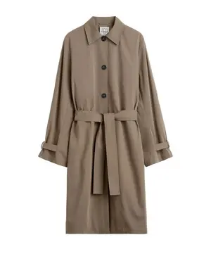 TOTEME Double-breasted Trench Coat - Hazelnut Color
