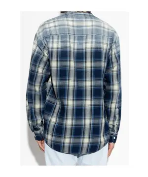 Dsquared2 Ruffled Checked Shirt - Gray