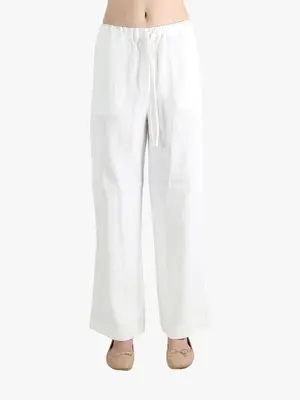 TOTEME Wide-leg Drawstring Trousers - No