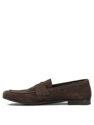 Prada Round Toe Loafers - Brown