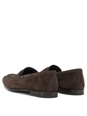 Prada Round Toe Loafers - Brown