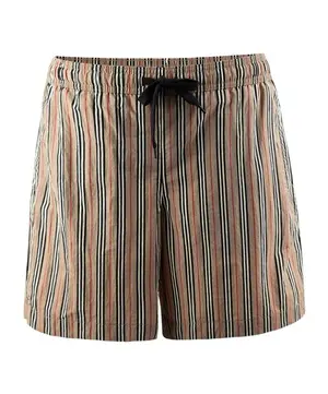Burberry Striped Swim Trunks - Beige/brown