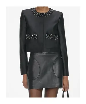 SELF-PORTRAIT Embellished Trim Jacket