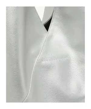 MAISON MARGIELA Japanese Logo Detailed Tote Bag - Silver