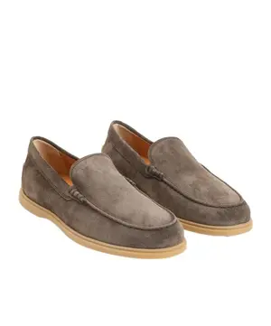 TOD'S Slip-on Loafers With Logo Detail - Brown