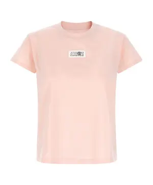 MAISON MARGIELA Mm6 Maison Margiela Numeric Signature Crewneck T-shirt Pink