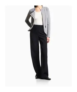 Emporio Armani Striped Crewneck Jacket