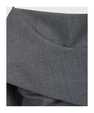 MAISON MARGIELA Sleeveless Ruffled Strap Top - Grey