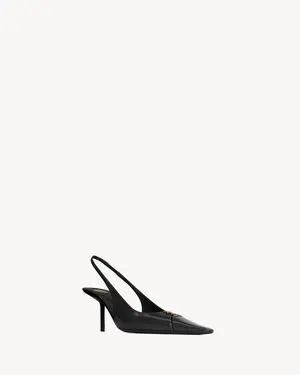 Saint Laurent Babylone Breteuil Slingback Pumps - Black