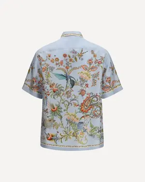 Etro Oversized Flora Fauna Print Shirt