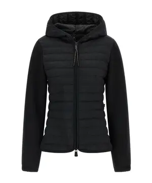 Moncler Hooded Panelled Down Jacket