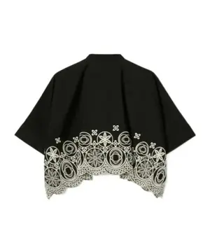 La DoubleJ Embroidered Cropped Shirt