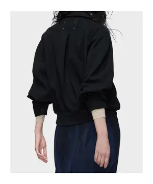 MAISON MARGIELA Wool Gabardine Zip-up Bomber Jacket