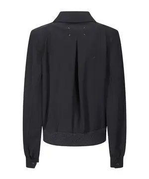 MAISON MARGIELA Wool Gabardine Zip-up Bomber Jacket