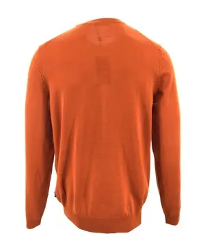 Hugo Boss Regular Fit Extrafine Merino Round Neck Sweater - Brown