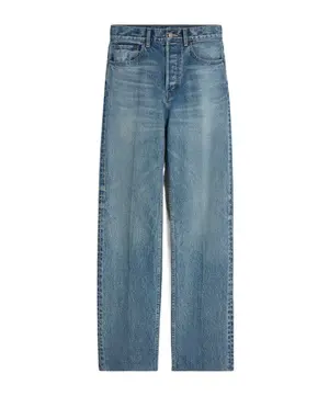 Celine Boyfriend Jeans In Cotton Denim - Blue