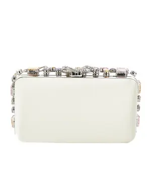 SELF-PORTRAIT Crystal Embellished Shoulder Bag - Multicolor