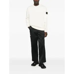 Stone Island Logo Patch Crewneck Sweatshirt - No
