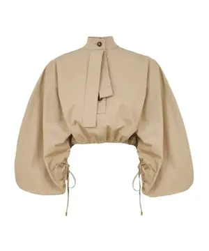 Zimmermann Rebellion Cropped Drawstring Jacket