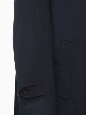 THE ROW Single-breasted Long Coat - Deep Navy Blue