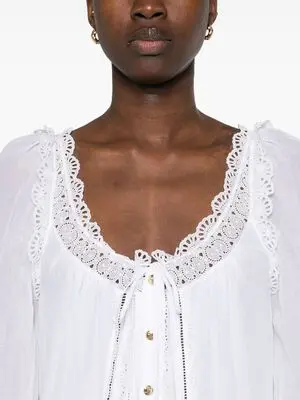 Celine Embroidered Folk Dress In Cotton Muslin