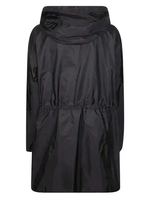 Moncler Logo Patch Hooded Jacket - Black