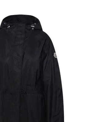 Moncler Logo Patch Hooded Jacket - Black