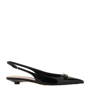 Valentino Garavani Vlogo Signature Pointed Toe Ballerina