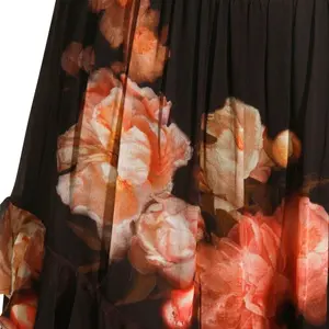 Zimmermann Hypnotic Asymmetric Frilled Midi Skirt