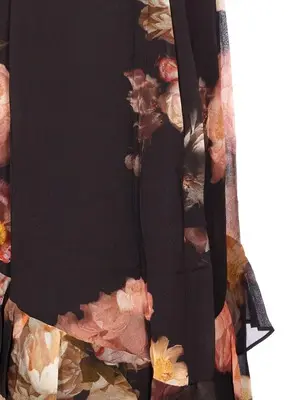 Zimmermann Hypnotic Asymmetric Frilled Midi Skirt