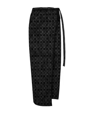 MARINE SERRE Moonogram Beach Cover-up - Black