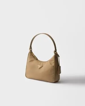 Prada Re-edition 2005 Re-nylon And Saffiano Mini Bag - Camel-colored