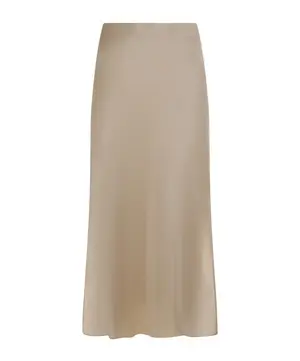 Brunello Cucinelli Brunello Cucinelli Maxi Skirt With Side Slits Nude