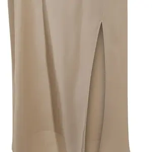 Brunello Cucinelli Maxi Skirt With Side Slits - Nude
