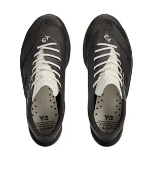Y3 X Adidas Adizero Rc6 Lace-up Sneakers - Black / Off White