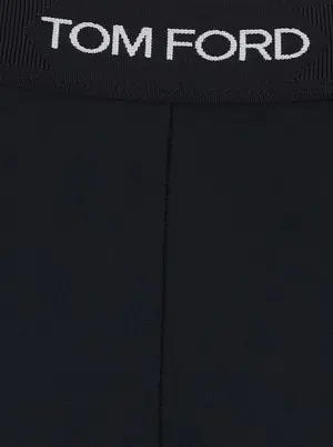 TOM FORD Lustrous Jersey Signature Leggings - Black