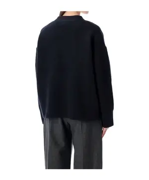 Studio Nicholson Whitt Ribbed Knit V-neck Cardigan - Black