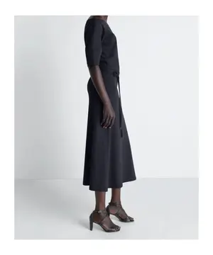 LEMAIRE Off-shoulder Short Sleeve Dress - Urchin