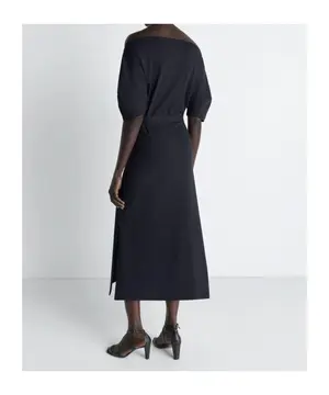 LEMAIRE Off-shoulder Short Sleeve Dress - Urchin