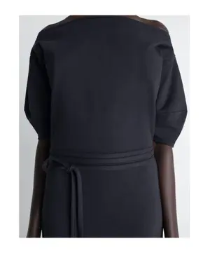 LEMAIRE Off-shoulder Short Sleeve Dress - Urchin